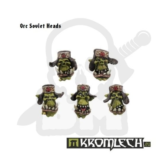 Battle-Models > Orc Soviet Heads - 10 szt. ork orki
